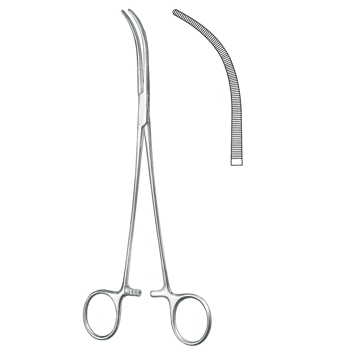Artery forceps , Dissecting forceps, acc. to Overholt-Mixter, curved ...