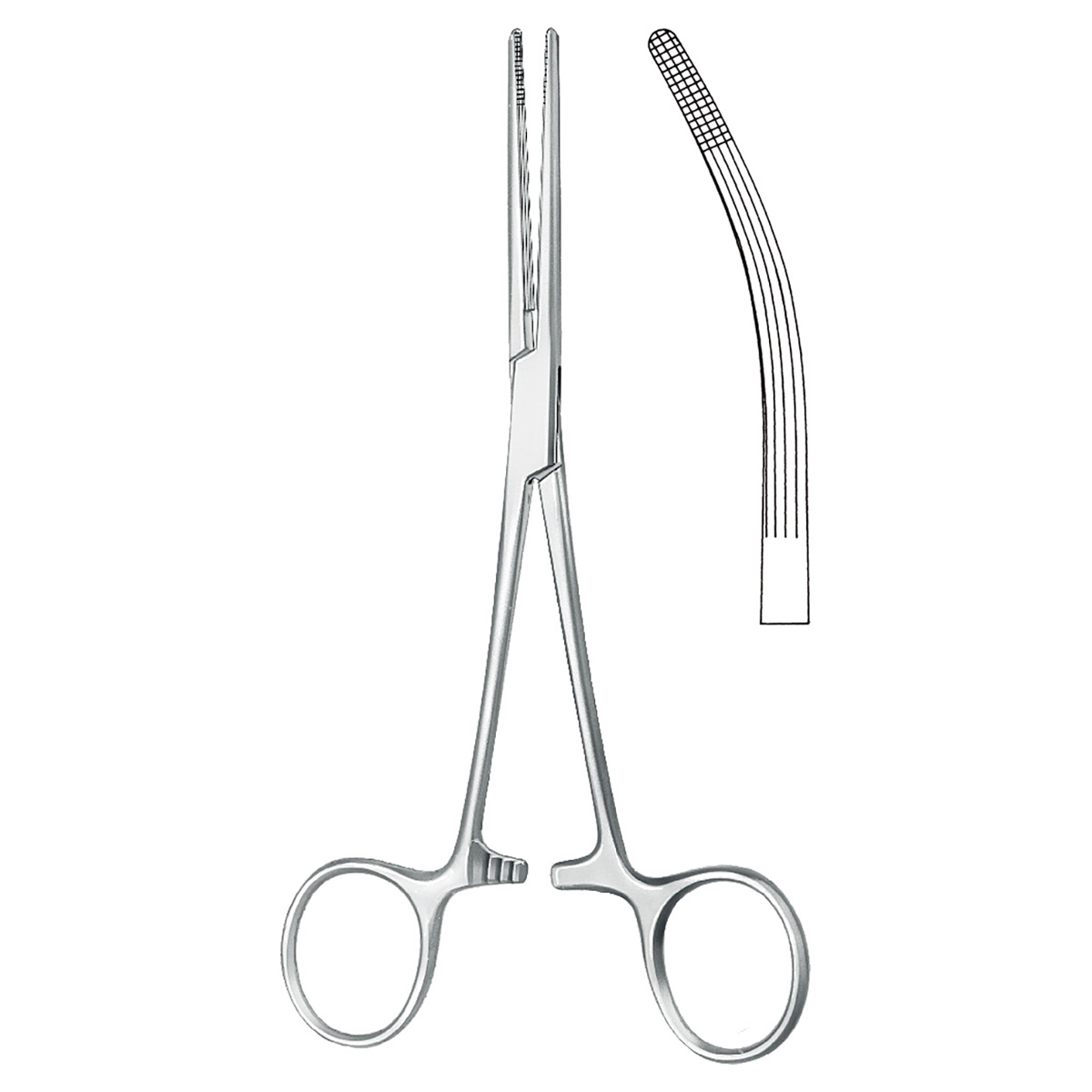 Artery forceps , Hemostatic forceps, acc. to RoChester-Carmalt, curved ...