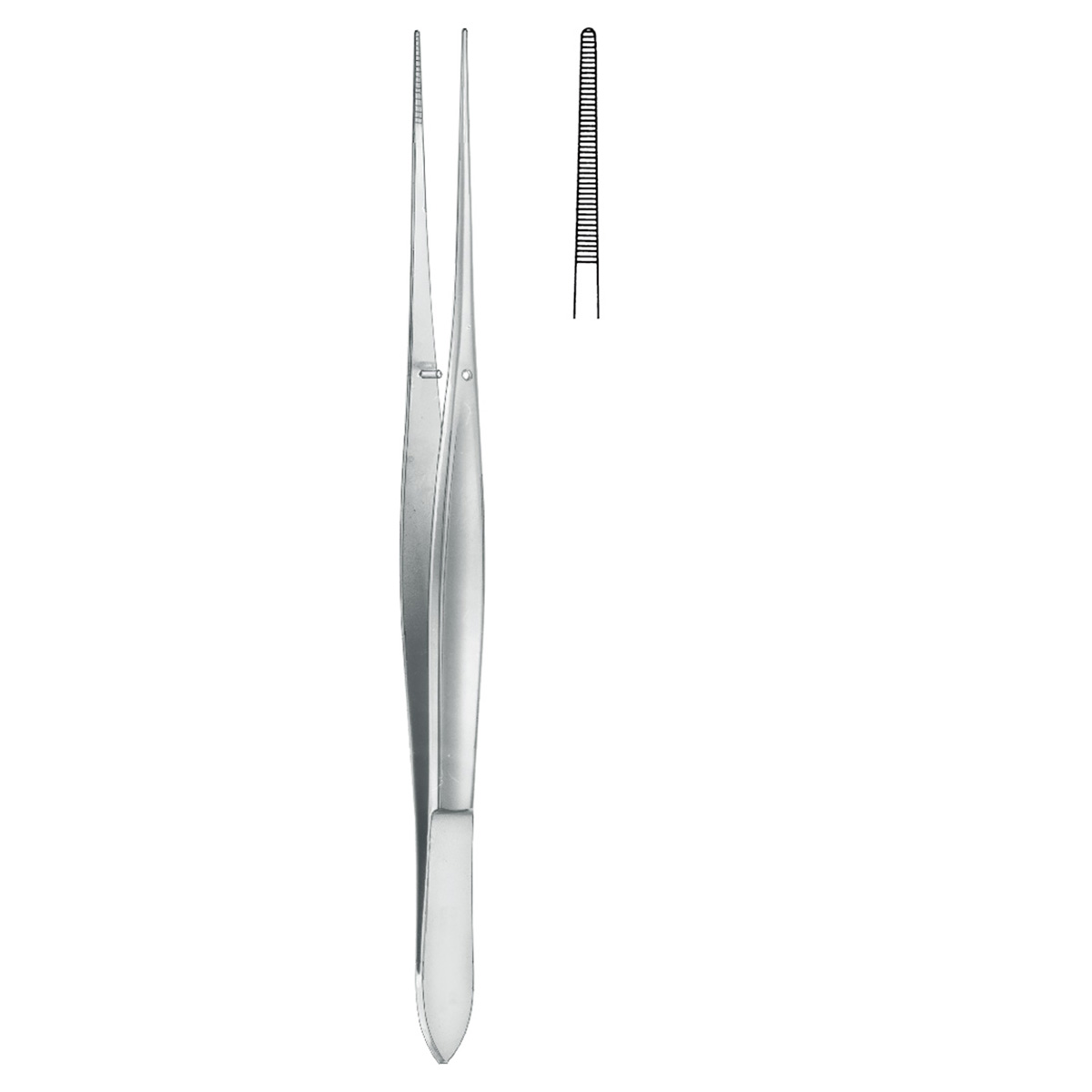 Forceps , Dressing forceps, acc. to Cushing straight - Darleys Surgical
