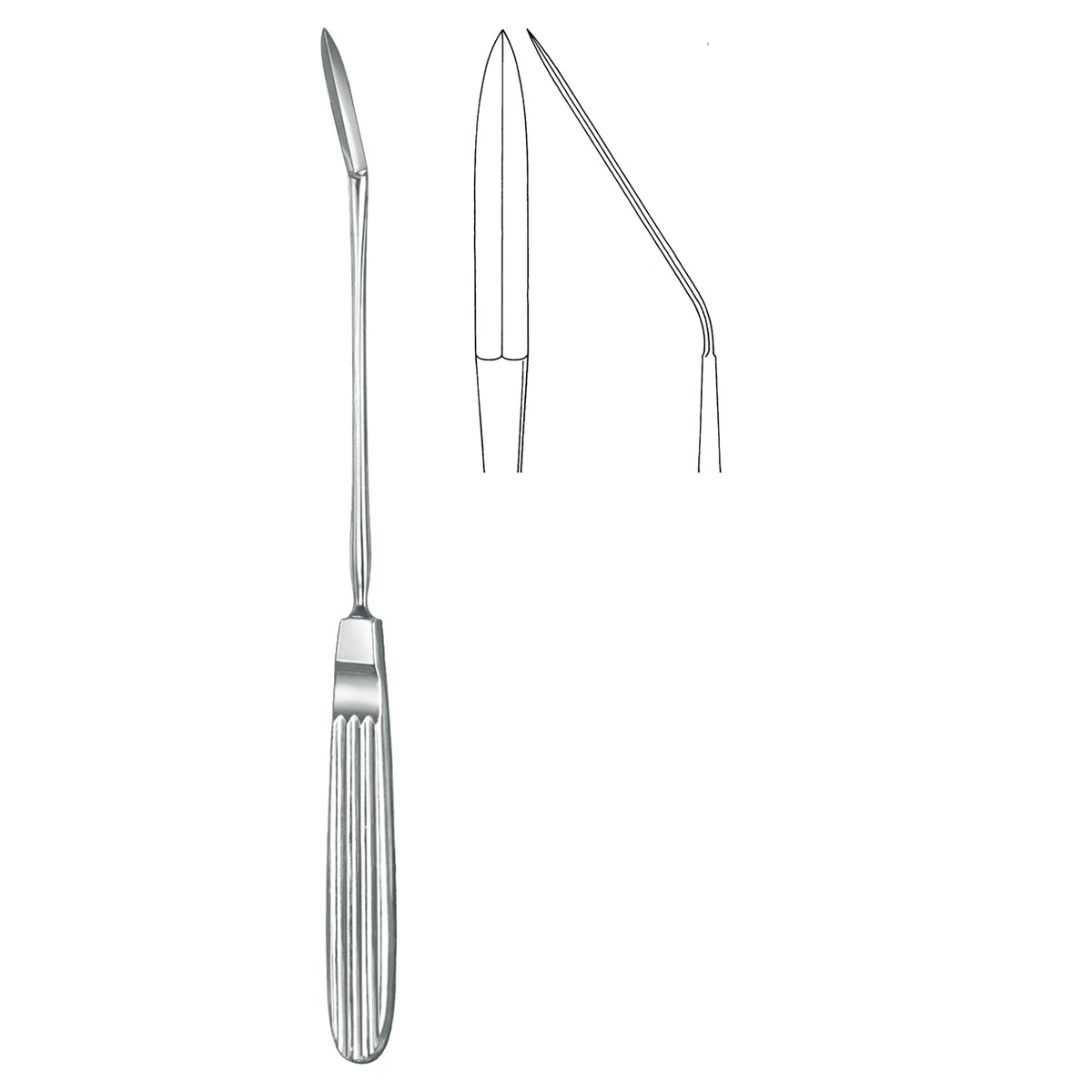 Gynecology , Conization knife, acc. to Ayre, angled - Darleys Surgical