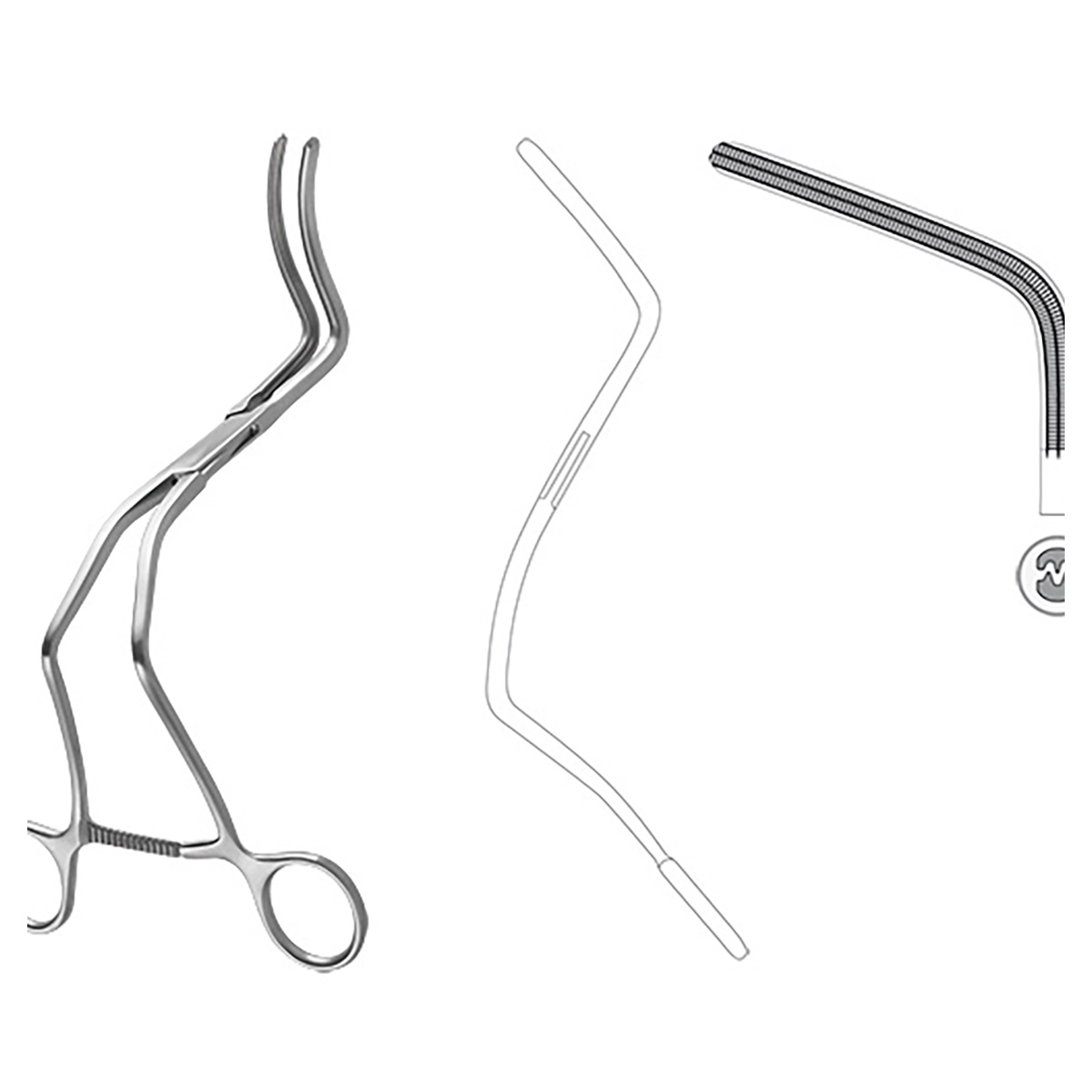 Neurosurgery , Atraumatic abdominal aortic forceps, acc. to Grant ...