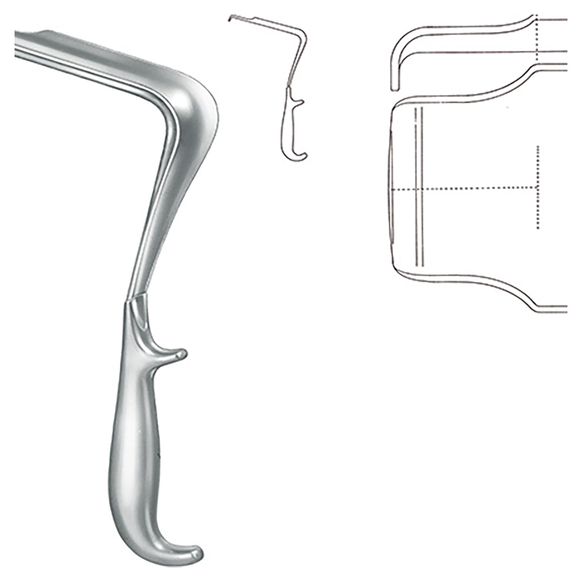 Retractors, wound Spreaders , Pelvis Retractor - Darleys Surgical