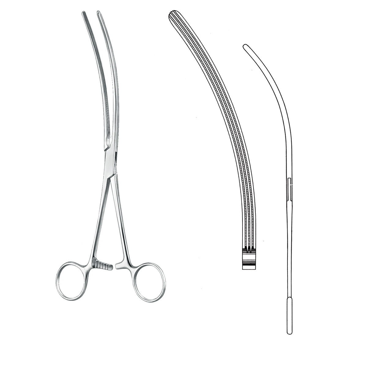 Stomach, intestines, rectum , Atraumatic intestinal clamps, acc. to ...