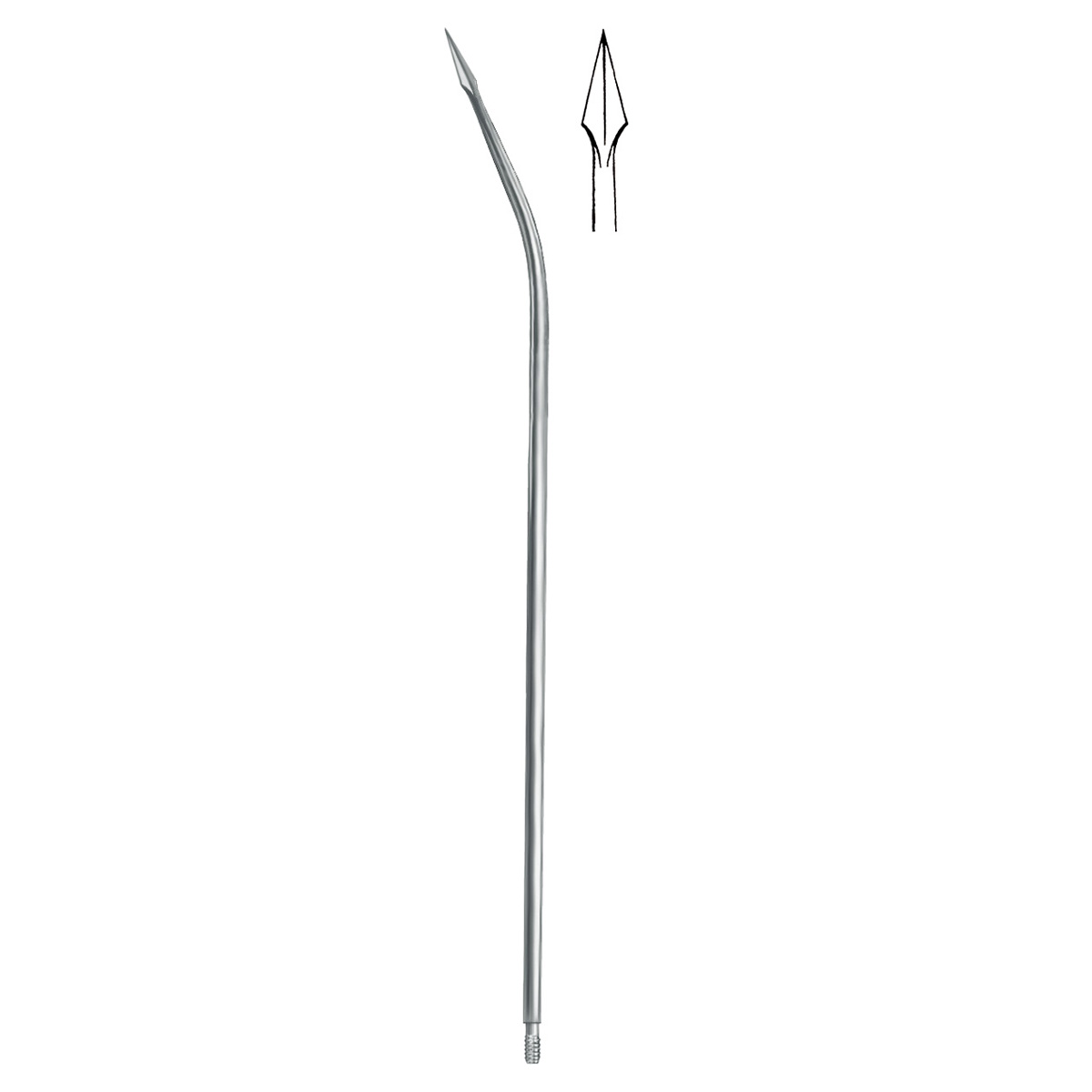 Trocars, suction tubes, Cannulas , Guide needle, angled, lancet shape - Darleys Surgical